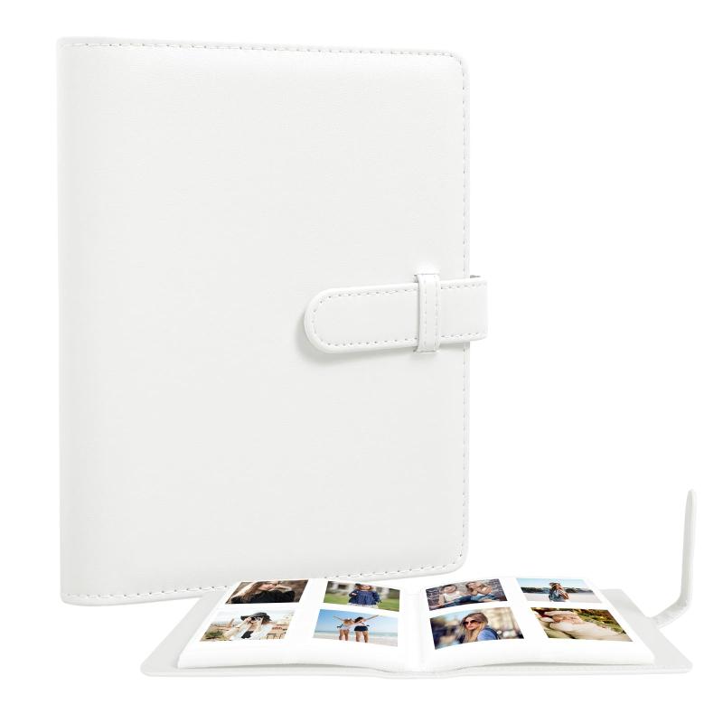Easy Hood チェキ アルバム 大容量 3インチ写真用アルバム Fujifilm instax mini用アルバム ポケット収納タイプ メモリー 透明度の高いフィルム PUレザー 256枚 名刺・銀行カード・会員カードも収納❀適用範囲...