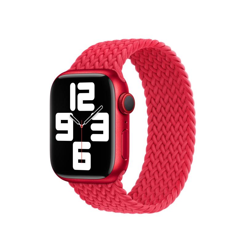 コンパチブル apple watch バンド ブレイデッドソロループ 柔らかいシリコーン糸混紡リサイクルヤーン素材 ステンレス留め具 apple watch ultra3/ultra2/ultra/10/9/8/7/6/5/4/3/2/1/...