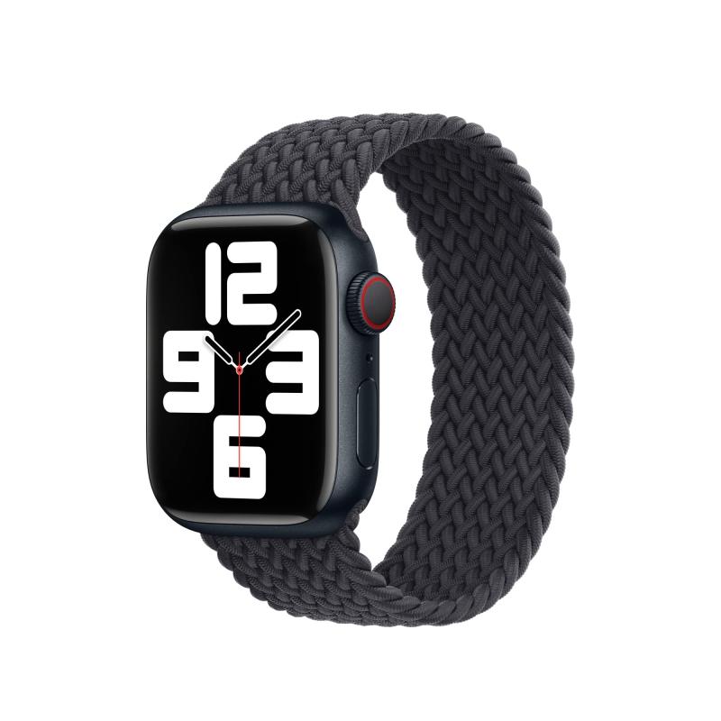コンパチブル apple watch バンド ブレイデッドソロループ 柔らかいシリコーン糸混紡リサイクルヤーン素材 ステンレス留め具 apple watch ultra3/ultra2/ultra/10/9/8/7/6/5/4/3/2/1/...