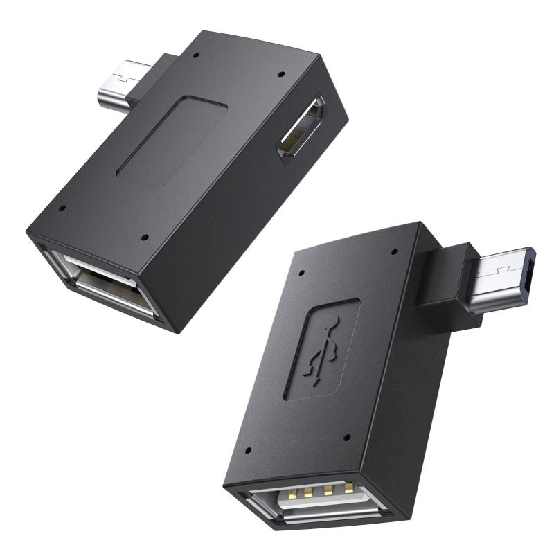 MOGOOD Micro OTG アダプタ 左+右2個入 4K データ転送をサポートする 互換性携帯電話、Fire TV Stike等のMciroポートデバイス【Mciro OTG アダプター*2】このマイクロ USB OTG アダプターで...