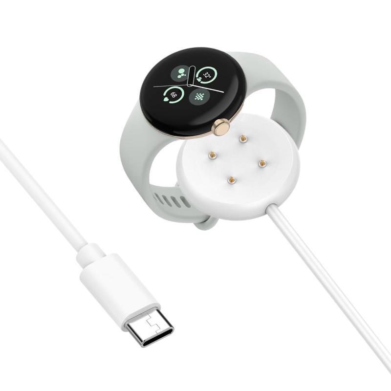 UrbanPulse Google Pixel Watch3/watch 2対応 充電ケーブル 1m マグネット充電ケーブル 急速充電 持ち運びに便利 Fitbit Ace LTE/Versa 4/Versa 3用 (Type-C)1.【優...