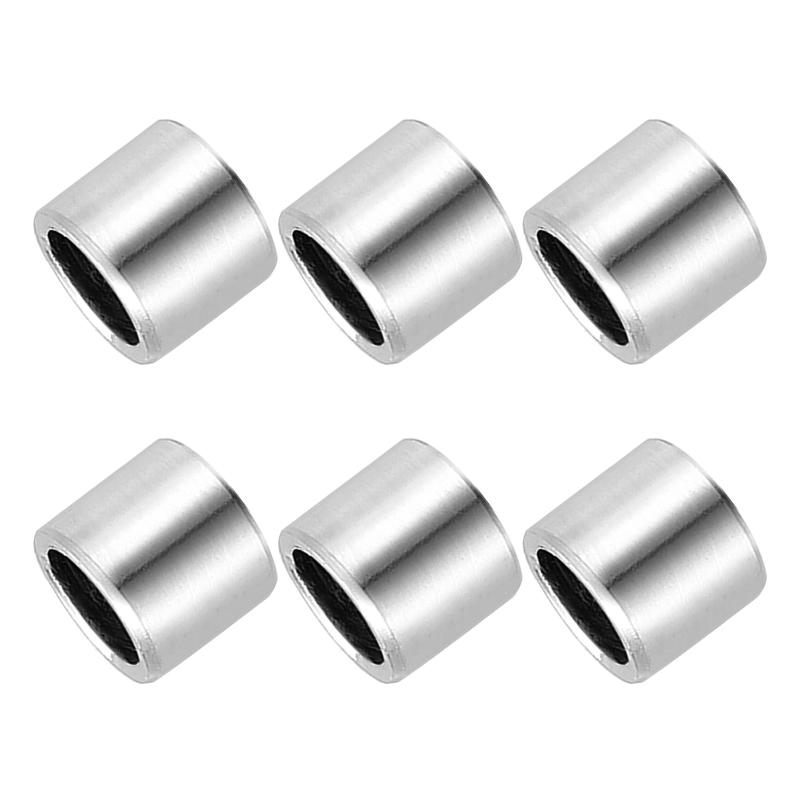 PATIKIL 6個 スペーサー ステンレス M3 内径3 mm x 外径6 mm x 高さ8 mm 304ステンレス製 (ねじ切りなし) 丸型スペーサー ブッシング スタンドオフ ネジ ボルトこのスペーサーは耐久性のある304ステンレスス...