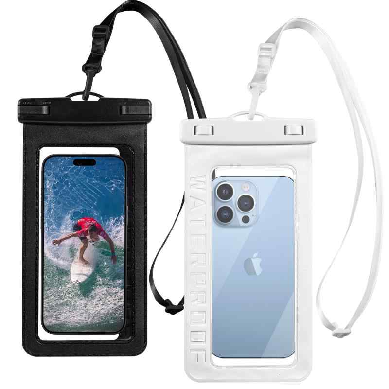 Firrazle スマホ 防水バッグ【2枚セット 完全防水】IPX8認定 指紋認証/顔認証 スマホ保護 タッチ操作 水中撮影 高透過率 7インチ以下全機種対応 調整可能長さ 海 水泳 プール 風呂 スキー サー💧ԁ...