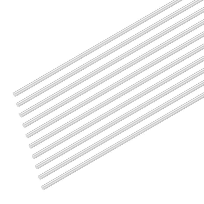 M METERXITY 10個入りの丸形アルミニウム棒、直径2mm（1/12インチ）、長さ150mm（6インチ）、6061アルミニウム丸棒、ソリッド旋盤用バー、金属スティック、DIYクラフト製作/産業/建設/モデル用[多目的使用] - DI...