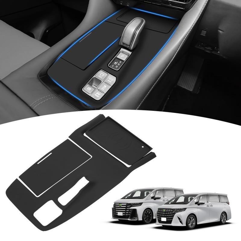 【メーカー直営】Mozan トヨタ 新型 アルファード 40系 シフトパネル ラバーマット【エレクトロシフトマチック専用】 Executive Loungeに適合 ヴェルファイア 40系 コンソールカバー ゴムマット 1.【適合車種】：トヨ...