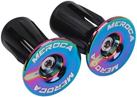 LANODO 自転車 バーエンドキャップ ロードバイク ハンドル エンドキャップ 1ペア 滑り止め 軽量 耐久性 アルミニウムハンドルバーエンドプラグは品質のアルミニウムとプレミアムプラスチック製で、軽量、頑丈で耐久性のあります。自転車バー...