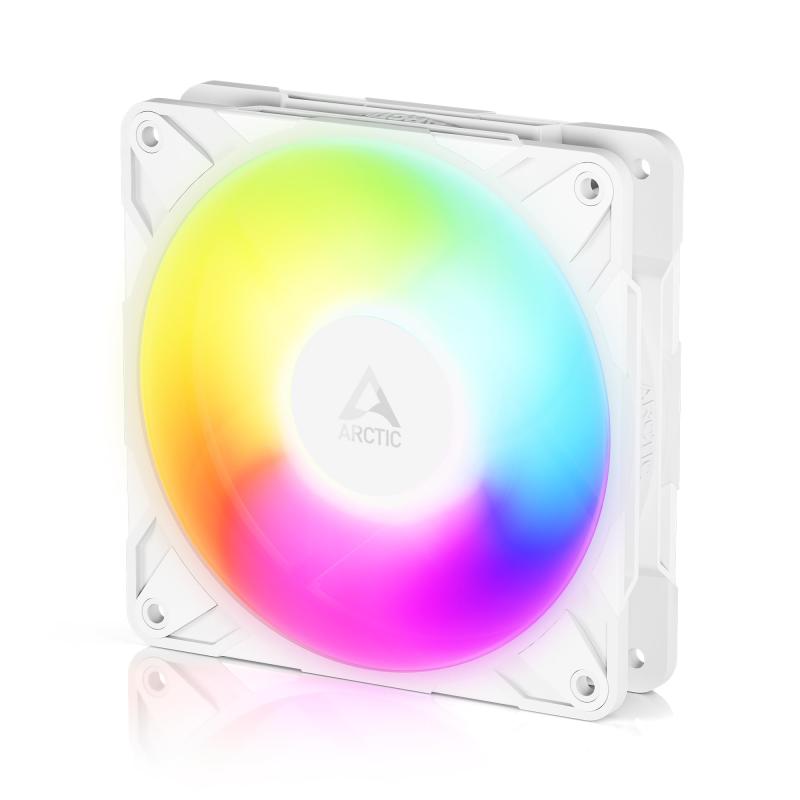 ARCTIC P12 Pro Reverse A-RGB - リバースエアフロー対応 プレミアムファン 120mm PWM ファン Y ケーブル（PST）付属 回転数：500～3000 RPM0 RPM（PWM 5％ 未満）対応 5V デジ...