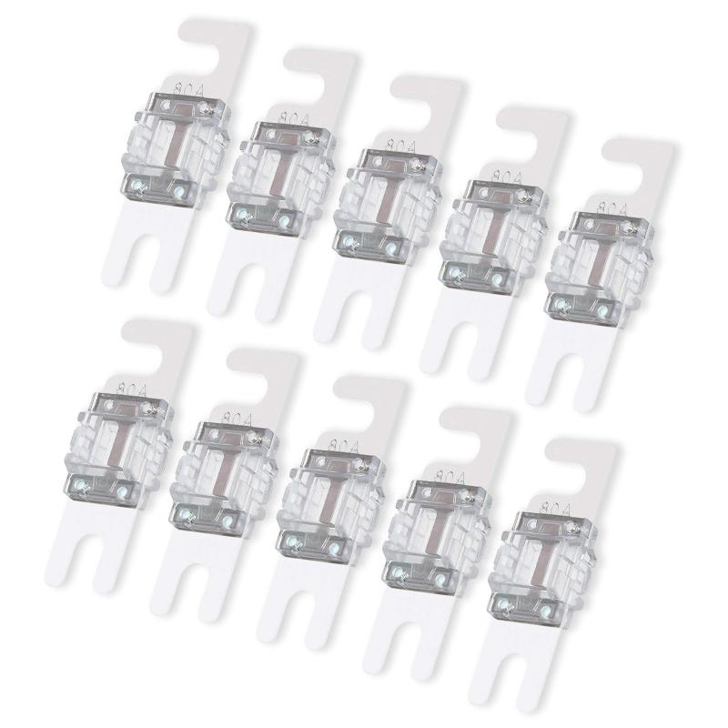 Conext Link AFS80-10 ニッケル80 アンペアAFSヒューズ10個 80 AmpAFS ミニANLヒューズニッケルメッキチップ10個入り80 AMP