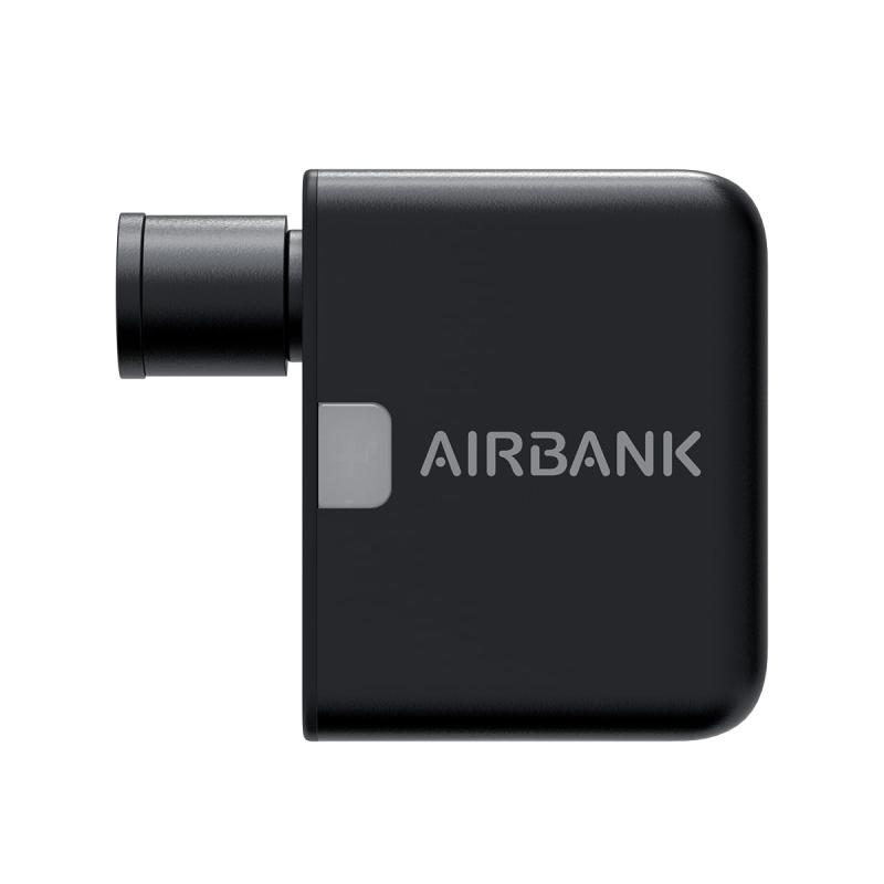 AIRBANK POCKET 自転車 空気入れ 電動ポンプ 95g軽量 小型携帯空気入れ ロードバイク 仏式米式バルブ対応【持ちやすいサイズ】本体サイズ：長さ64*横幅56*厚み28mm、重さ：たったの95g【高圧&amp;高速空気入れ】こ...