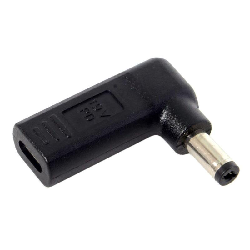 chenyang CY USB 3.1 Type C USB-C - 長方形 DCプラグ 5.5mmx2.1mm アダプター PDエミュレータートリガー 90度角度 ノートパソコンタブレット用 (5.5x2.1mm)ノートパソコンやタブレッ...