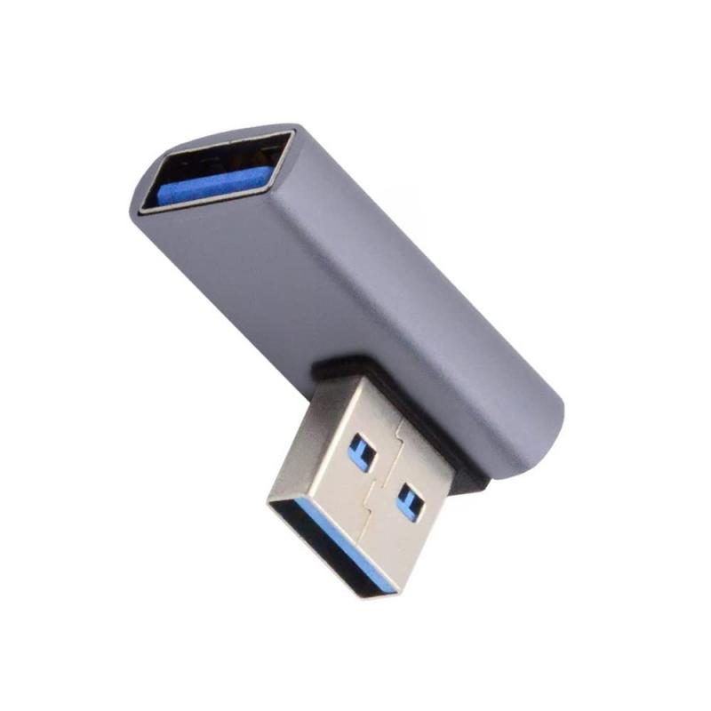 Cablecc 10Gbps USB3.0 オス ロープロファイル 90度 左角度タイプ - メス延長 電源データ ビデオアダプター10Gbps USB3.0オス-メス延長電源データビデオアダプターロープロファイル90度左角度タイプ。LTE...