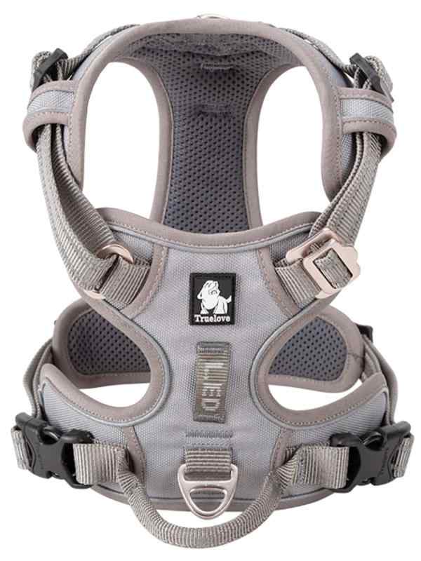 cocomall 2020新型 犬用ハーネス 犬用胴輪 ドッグ ペット用品 ハーネス 3M反射材料 訓練 ナイロン製 小型犬、中型犬、大型犬に向け 通気性 調節可能 (XS, グレー)【新しいデザイン】：以前のより完璧なデザインで、とても使...