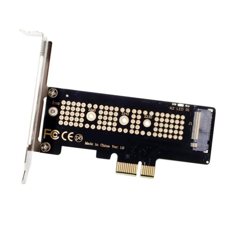 JSER Xiwai ロープロファイル PCI-E 3.0 x1レーン - M.2 NGFF M-Key SSD Nvme AHCI PCI Express アダプターカードPCI-E 3.0 x1レーンからM.2 NGFF M-Key S...