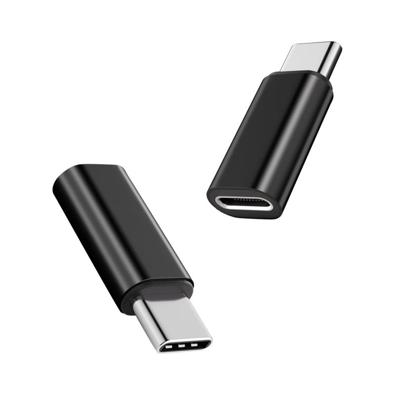 cronincards Type-C iphone 変換 対応 Type-C オス 変換 iphone メス 黒 変換アダプタ 2個セット PD/QC 急速充電 5Gbps 高速データ転送 OTG 対応 オーディオ伝送 いphone メス ...