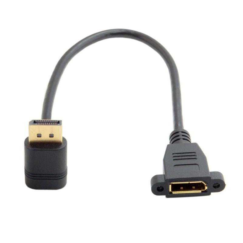 DisplayPortディスプレイポートオスtoメス90度UpダウンAngled拡張子ケーブル Down AngledDisplayPortディスプレイポートオス→メス90度上下角度付き延長ケーブルこれはDisplayPortオス→メス延長...