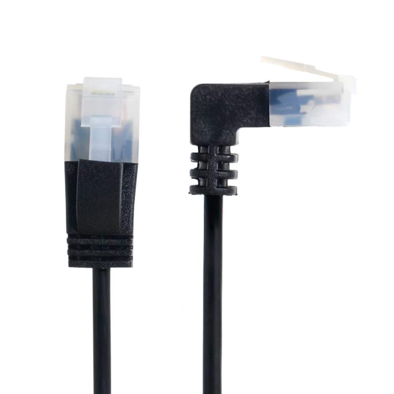 Cablecc Up Angled 8P8C STP Cat 5e Lan Ethernet Network Patch Cord 90 Degree to Straight Cable 50cm上向き8P8C STP Cat 5e LAN...