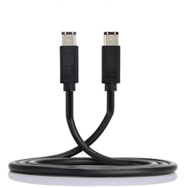 Cablecc6ピンから6ピンFireWire400からFireWire4006-6ilinkケーブルIEEE13941.8m黒6ピン/ 6ピンFireWire 400 – FireWire 400ケーブル, 6 ft ,ブラックツイストペ...