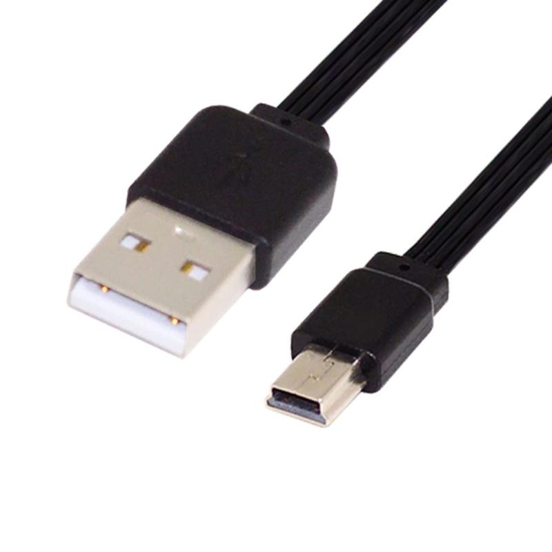 cablecc 13cm USB 2.0 Type-A オス - ミニ 5ピン USB オス データ フラット スリム FPC ケーブル FPV &amp; ディスク &amp; 電話用13cm USB 2.0 Type-A オス - ミニ...