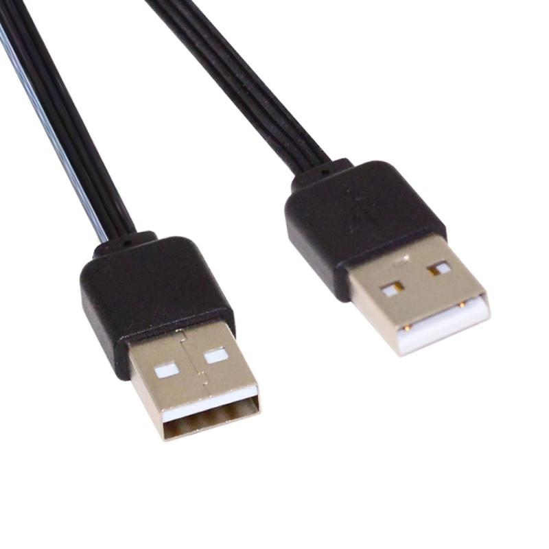 cablecc 13cm USB 2.0 Type-A オス - Type-A オス データ フラット スリム FPC ケーブル FPV &amp; ディスク &amp; 電話用13cm USB 2.0 Type-A オス - Type-A...