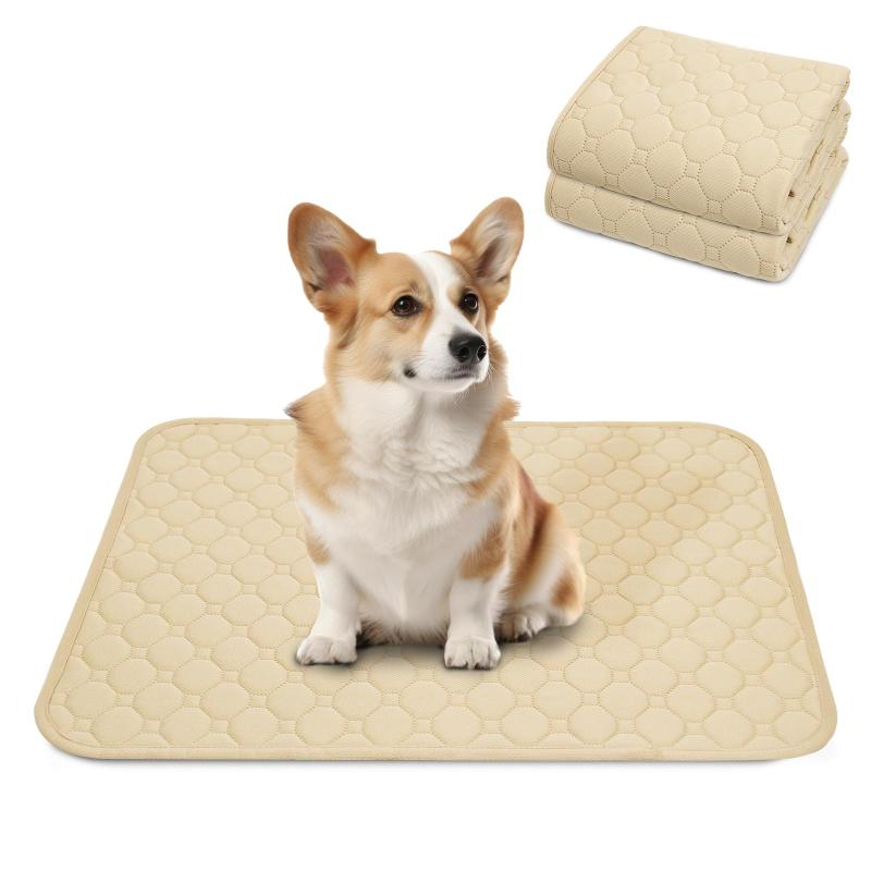 STVICTORY 洗えるペットシーツ 犬 猫 ペット用 おしっこマット 下敷き ペットマット 滑り止め 防水 速乾 消臭 子犬/シニア犬の介護シーツ 多頭飼い 繰り返し使用可能 環境に優しい（60x45cm ベー【高品質素材・4重構造】し...