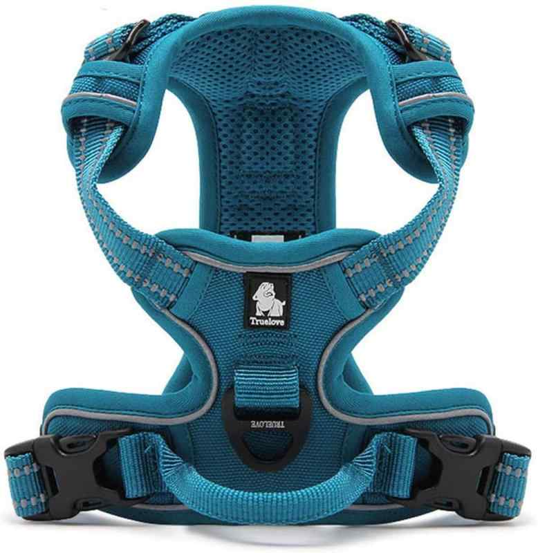 cocomall 犬用ハーネス 犬用胴輪 ドッグ ペット用品 ハーネス 3M反射材料 訓練 ナイロン製 小型犬、中型犬、大型犬に向け 通気性 調節可能 (L, ロイヤルブルー)3M反射ステッチ：ハーネスはかわいいだけでなく、夜になると反射す...