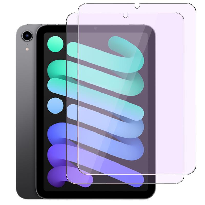 【目に優しい 2枚入 】iPad mini7（A17 Pro）第7世代 2024/iPad mini6 (第6世代) 2021 強化 ガラス 液晶保護 フィルム ブルーライトカット 目の疲れ軽減 高透過率 9H硬度 気泡ゼロ 飛散防止⭐【対...
