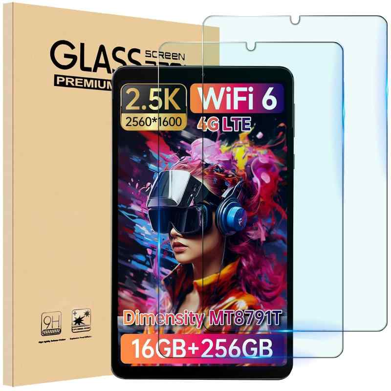 For Headwolf FPad7/FPad7 Pro/FPad6/Alphawolf APad2 ガラスフィルム 指紋防止 Headwolf FPad7保護フィルム 耐衝撃 【2枚入り】Headwolf タブレット8.4インチ Andr...