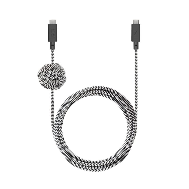 Native Union Anchor Cable 240W – 3m 強化編組 USB-C to USB-C Power Delivery 3.1 充電ケーブル ウェイト付きノット – iPhone 17 Pro Max / 17e、Ma...