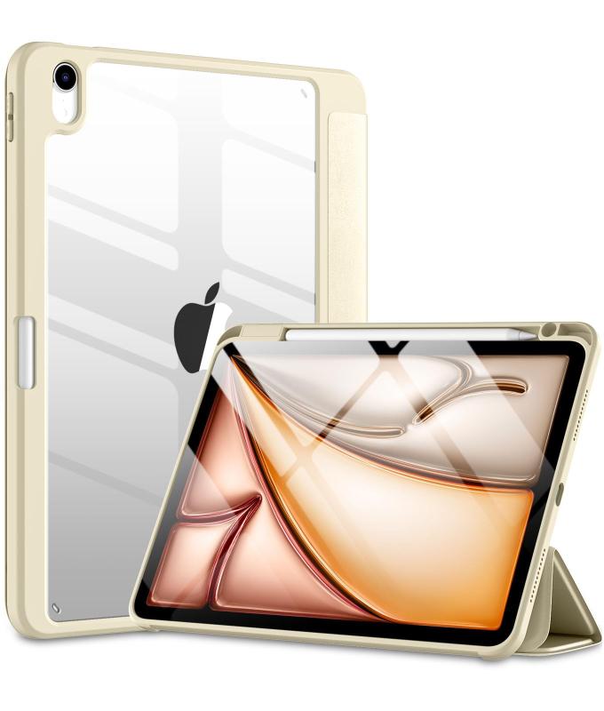 【Maledan】対応iPad Air 11インチ ケース M4 (2026 第8世代)- iPad用 M2 (2024 第6世代) / Air 5/4 ケース 2022/2020 10.9 インチ DIY透明カバー 薄型 衝撃吸収 ワイヤ...