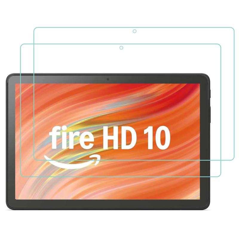 【2枚セット】For HD 10 第13世代 強化ガラスフィルム For HD 10 2023 10.1インチ 対応 液晶保護フィルム 全面保護 硬度9H 耐衝撃 飛散防止 貼り付け簡単 自動吸着 気泡ゼロ 指紋防止 超高質感✅【対応機種】...