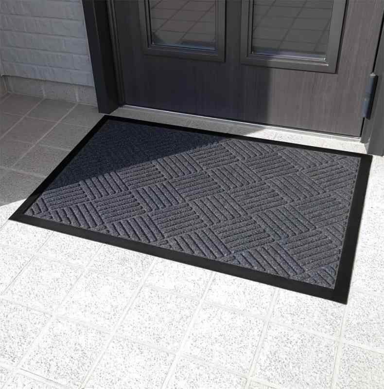 CORFEEL 玄関マット ドアマット 泥落としマット 屋内 屋外 業務用 家庭用 (60x90cm, グレー)【製品仕様】カラー:グレー、サイズ:約60x90cm、重量:約1.4kg、素材:ポリプロピレン(裏地:合成ゴム)【機能性】表面の...