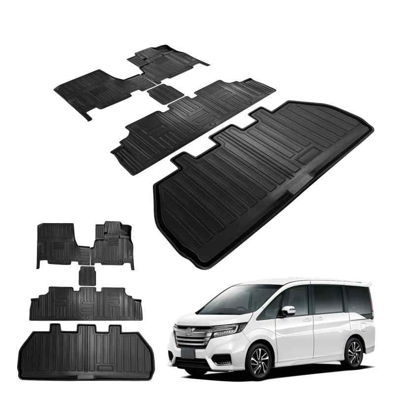 BIGKON 適合対応ホンダ ステップワゴン RP1 RP2 RP3 RP4 ガソリン車専用 ホンダ ステップワゴン フロアマット+ラゲージマット 2015年-2022年 STEPWGN SPADA rp4 フロアマット STEPWGN S...