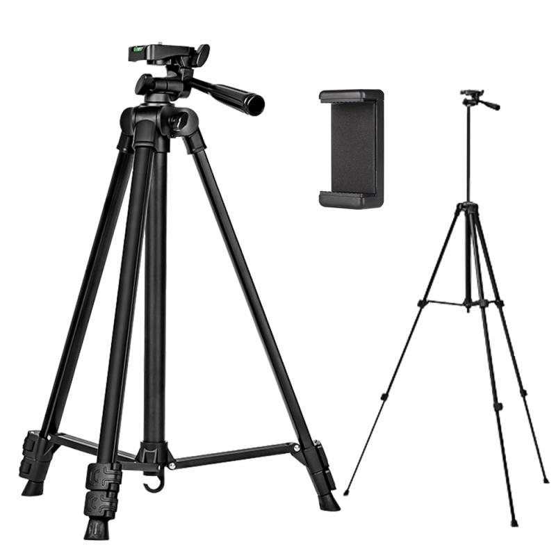 Glvaner 140cm 三脚 3段階 調節 スマホ カメラ 三脚 3WAY 雲台 軽量 小型 俯瞰撮 角度調整可能 スマホホルダー 収納袋付き スマートフォン ビデオカメラ デジカメ 一眼レフ等に対応 お花見 旅行用 【三脚高さ調節が簡...