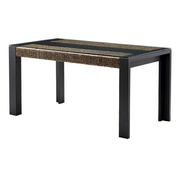 Comment -説明- 当店が PERFORMAX 日本国内 正規代理店 です！ ウッドフレームに、厚さ10mmも有る美しいガラス天板を使用した、お洒落なデザインのダイニングテーブル！ウォーターヒヤシンスをアクセントとして多く用いた、シン...