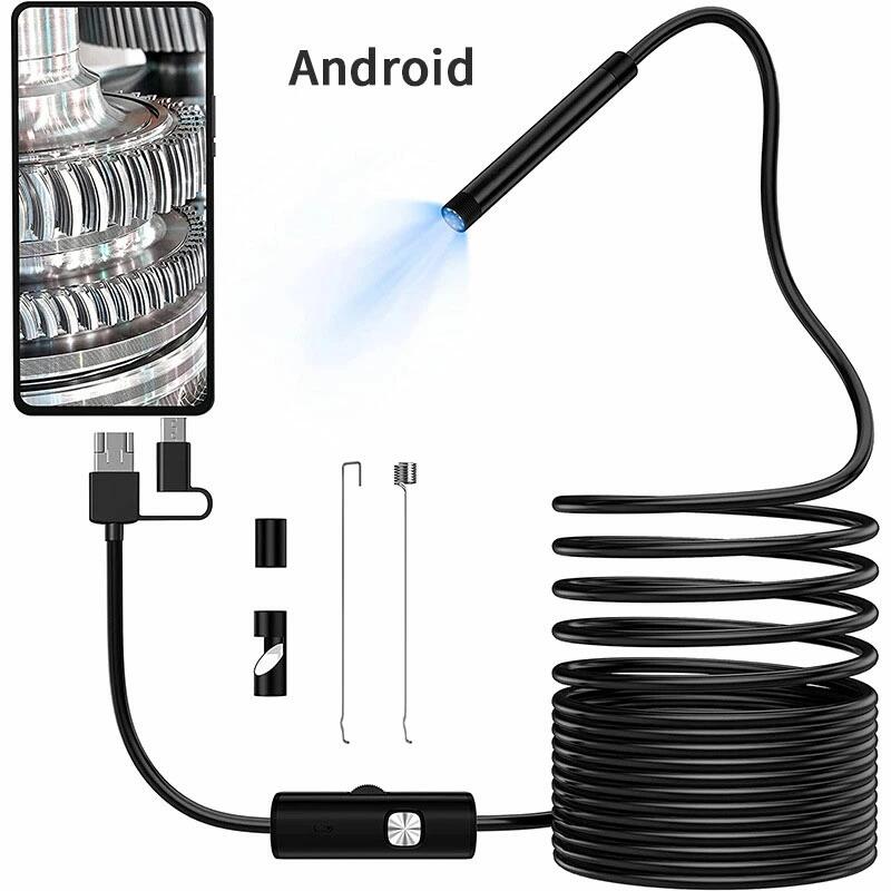 HDカメラを搭載、内視鏡カメラと最適なフォーカスにより、鮮明なスナップショット画像 と高品質ビデオによる詳細な観察が可能になります。 簡単な操作でリアルタイム映像が表示されます(充電不要ですWIFIは不要です) 水中環境でも安全に使用できま...