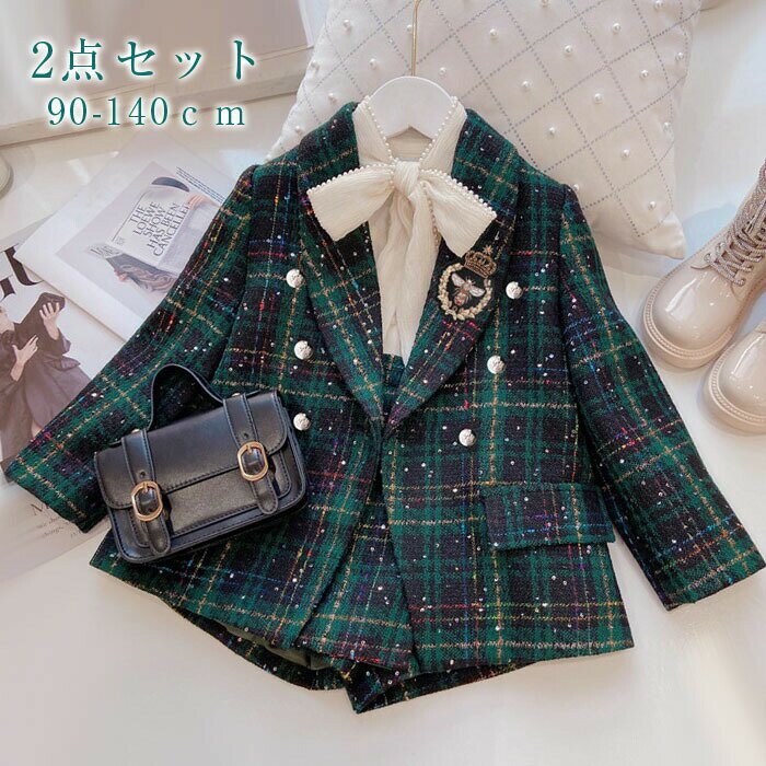 商品詳細素材ポリエステルサイズ（cm）90：着丈37　バスト66　肩幅24.5　袖丈32　パンツ丈24.5　ウエスト46100：着丈40　バスト70　肩幅26　袖丈35　パンツ丈26　ウエスト47110：着丈43　バスト74　肩幅27.5　...