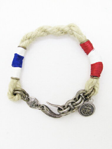 ブランド ホワイトバレンタイン(WHITEVALENTINE) 品　名 ブレスレット 品　番 wva260201 展開色 トリコロール From　Italy シーズン ○関連商品、展開色リスト　クリック！ 商品紹介 オールシーズン 麻紐のブ...
