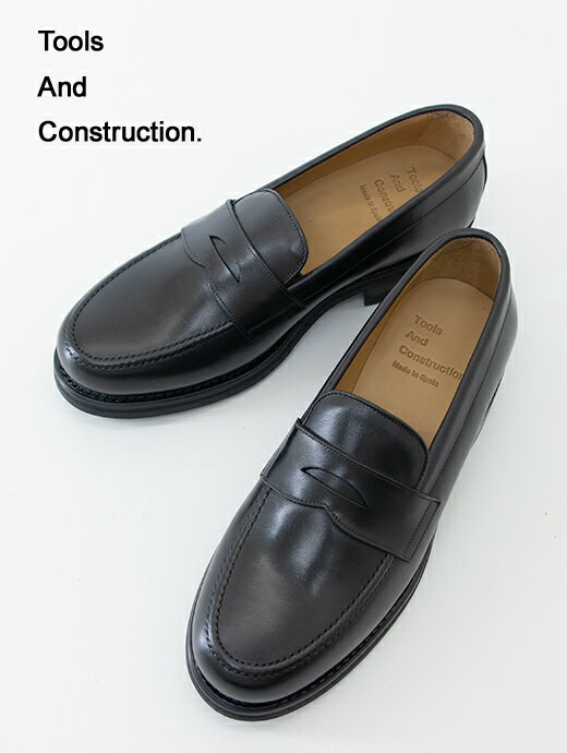 【smtb-kd】 【「Tools And Construction/ツールズ アンド コンストラクション」】 【「コインローファー/ボックスカーフ/DEXTER 」】●コインローファー/ボックスカーフ/DEXTER 【Tools And ...