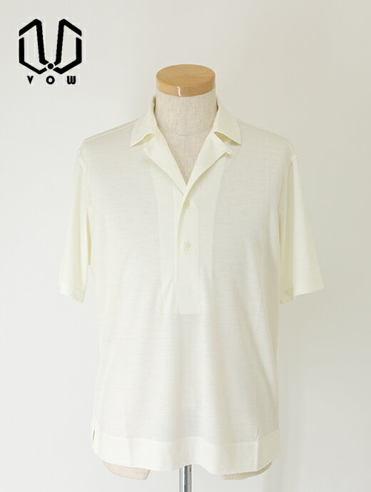 【smtb-kd】 【「VOW/ボウ」】 【「ウールポロシャツ/Super150sジャージー/ヴィンテージオープンカラー2.0/洗濯可」】ウールポロシャツ/Super150sジャージー/ヴィンテージオープンカラー2.0/洗濯可 VOW/ボウ...