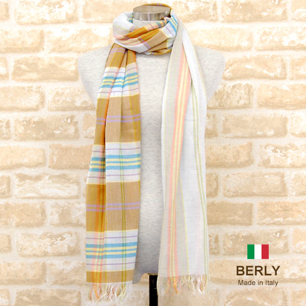 BERLY イタリア製春夏ストール 素材 コットン60％ モダール40％ サイズ 50cm×200cm 原産国 イタリア製 通常価格 11,000円 洗濯方法 注意事項 ・ ご家庭での手洗いは可能です。 ・ 無蛍光洗剤を使用して下さい。 ・...