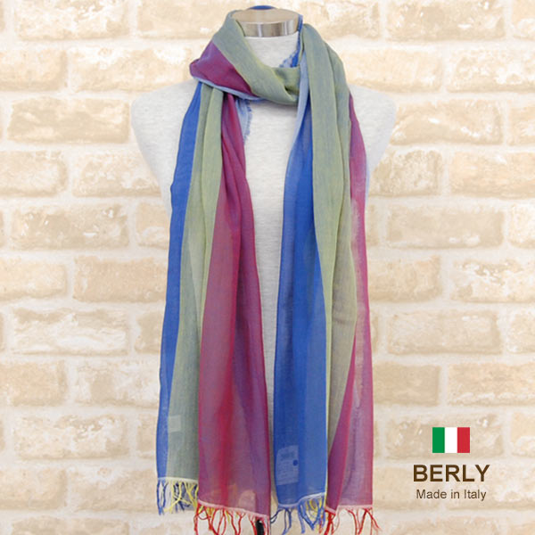 BERLY イタリア製春夏ストール 素材 コットン100％ サイズ 55cm×200cm 原産国 イタリア製 通常価格 11,000円 洗濯方法 注意事項 ・ ご家庭での手洗いは可能です。 ・ 無蛍光洗剤を使用して下さい。 ・ つけ置き洗い...