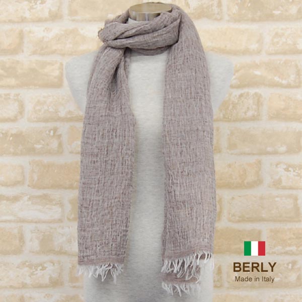 BERLY イタリア製春夏ストール 素材 リネン100％ サイズ 60cm×180cm 原産国 イタリア製 通常価格 13,000円 備考 ストールの手作業加工の特性上、プリントムラ、生地の織りムラ、多少のホツレがある場合がございます。あら...