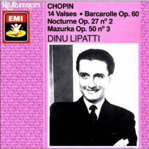 タイトル: Chopin: Waltzes (14) / Nocturne / Mazurkaアーティスト: Frederic Chopin; Dinu Lipatti発売元: Emd/EMI Classics出版日: 1970年01月01...