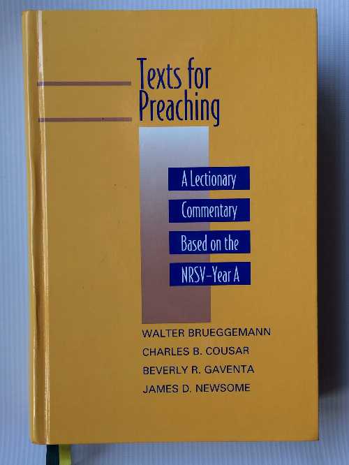 タイトル: Texts for Preaching, Year a: A Lectionary Commentary Based on the NRSV著者: Walter Brueggemann出版社: Westminster John ...