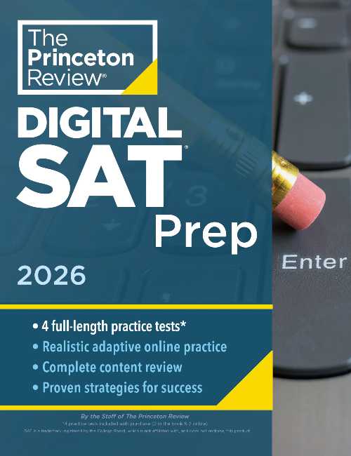 タイトル: Princeton Review Digital SAT Prep, 2026: 4 Full-Length Practice Tests (2 in Book + 2 Adaptive Tests Online) + Revi...