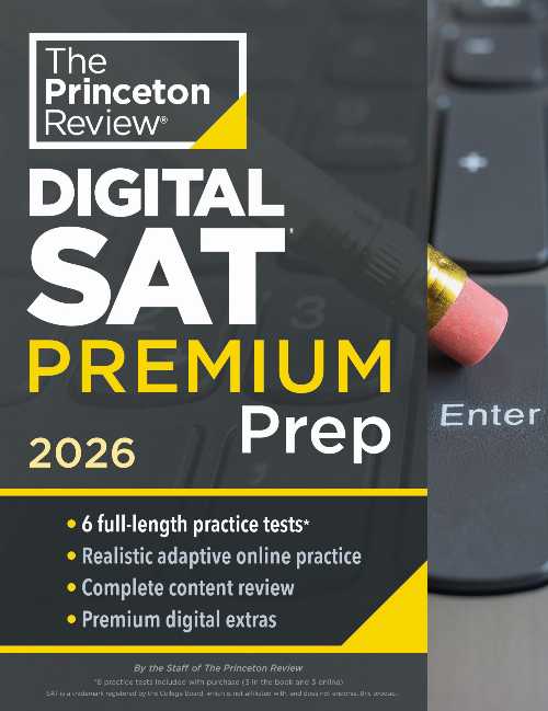 タイトル: Princeton Review Digital SAT Premium Prep, 2026: 6 Full-Length Practice Tests (3 in Book + 3 Adaptive Tests Online...
