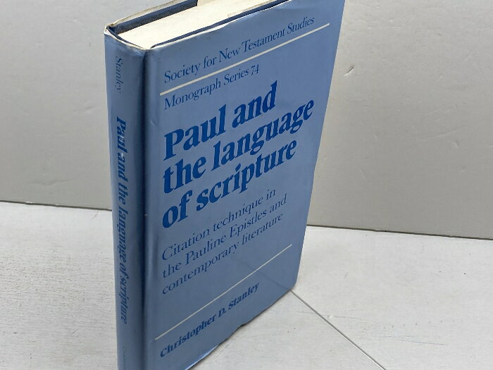 【中古】洋書　Paul and the Language of Scripture 　クリストファー・D・スタンリー　ケンブリッジ大学出版　SKUurA-251001004012007-000　jan9780521419253　コンディショ...