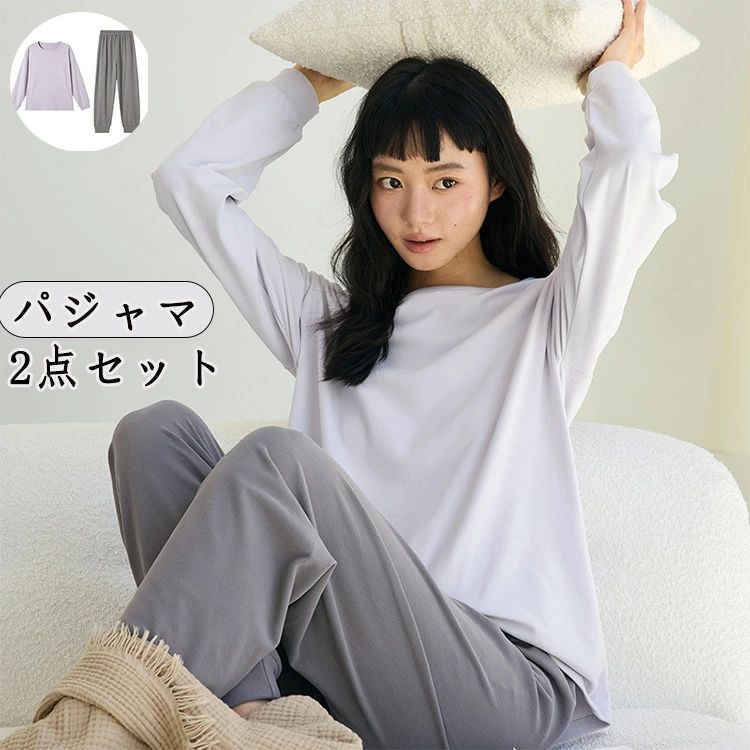 商品内容：パジャマ2点セット 素材：ポリエステル90%、スパンデックス9% サイズ：M～L 生産国：中国 【注意事項】 ※海外製品の為、実寸が多少異なる商品も御座います。 1、PC環境・光の具合により、色や素材のイメージが写真と若干異なる場...