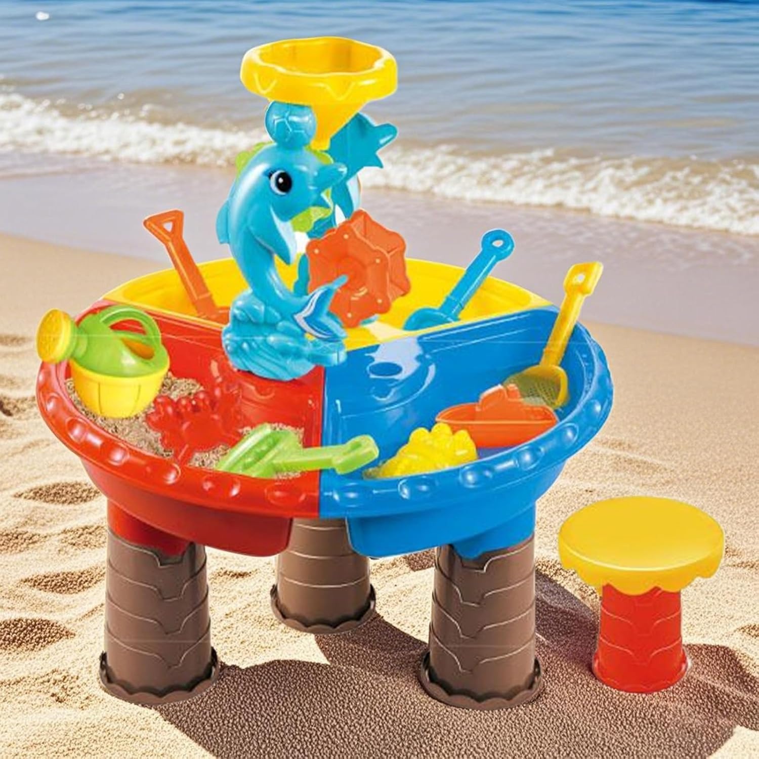 商品パラメータ 商品名 砂遊びと水遊びを組み合わせたテーブル 特徴 幼児向けのインタラクティブな感覚遊びを提供するプレイスセットです。 男子にも女子にも最適で、室内でも室外でも利用でき、ビーチや庭でも楽しめます。 付属のアクセサリーが創造力...