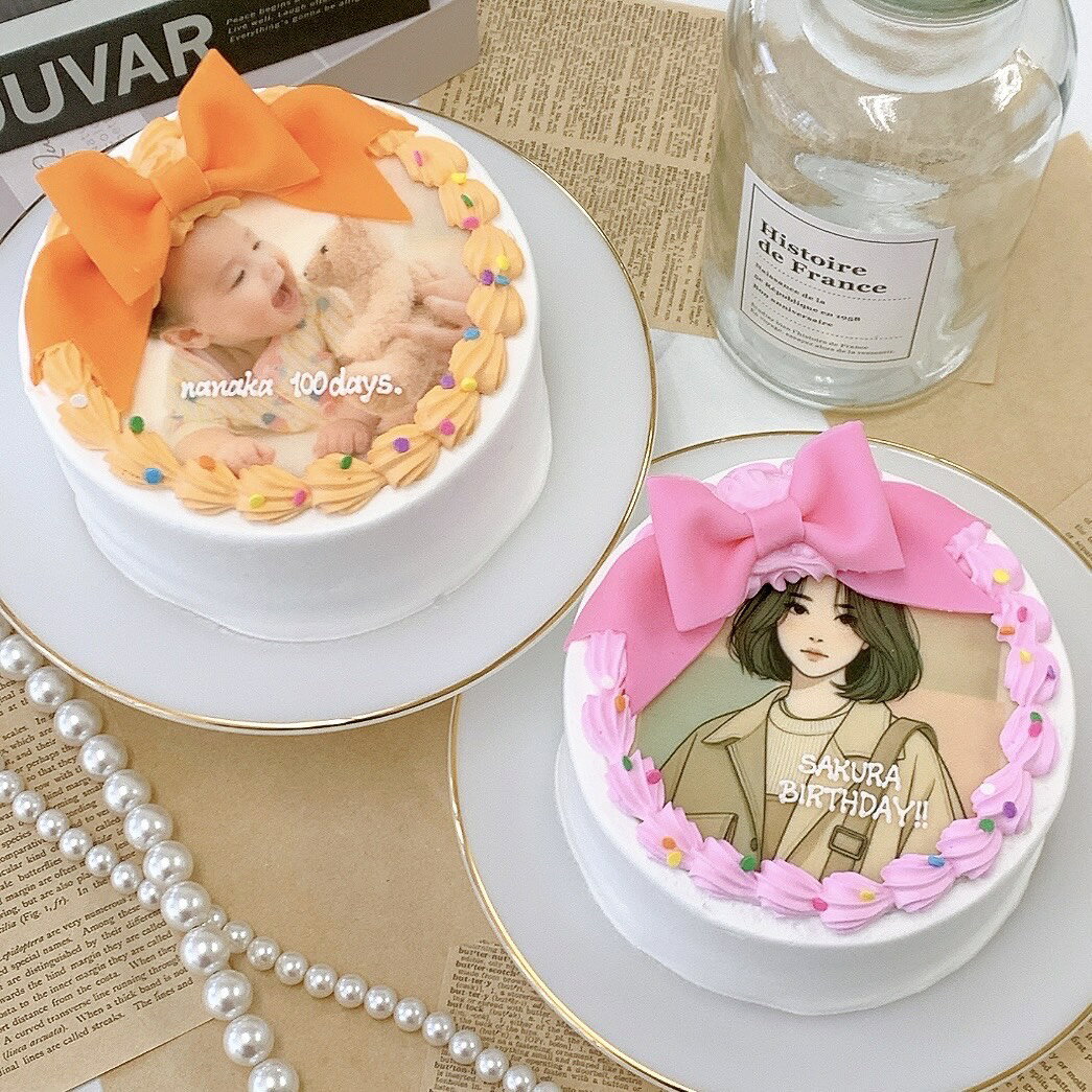 商品情報名称リボン付写真ケーキ原材料名小麦粉、砂糖、バター、マーガリン、乾燥卵白、塩、卵、水飴、油脂加工食品、でん粉（遺伝子組み換えでない）、糊料（アラビアガム）ブドウ糖いちごマルチトール、レモン果汁、加糖ぶどう糖液糖、ブランデー、とうもろ...